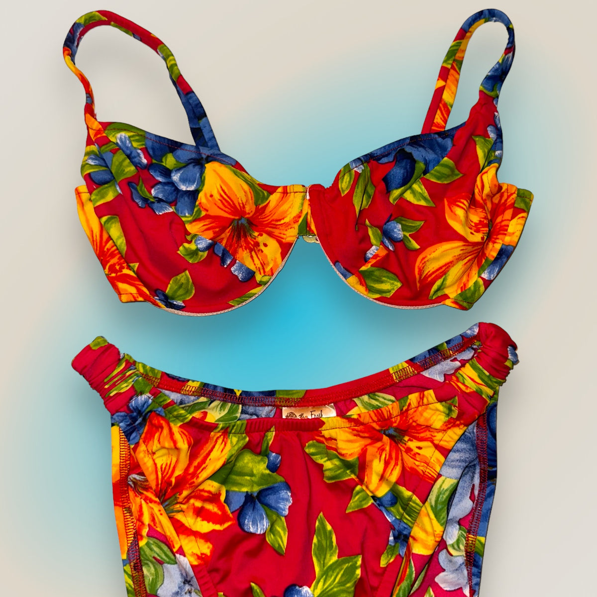 90's Large Retro High Rise Scrunch-Side Swimsuit Bottom, Sexy U-Wire B ...