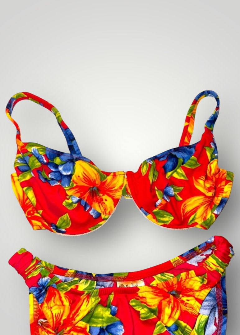 90's Large Retro High Rise Scrunch-Side Swimsuit Bottom, Sexy U-Wire B ...